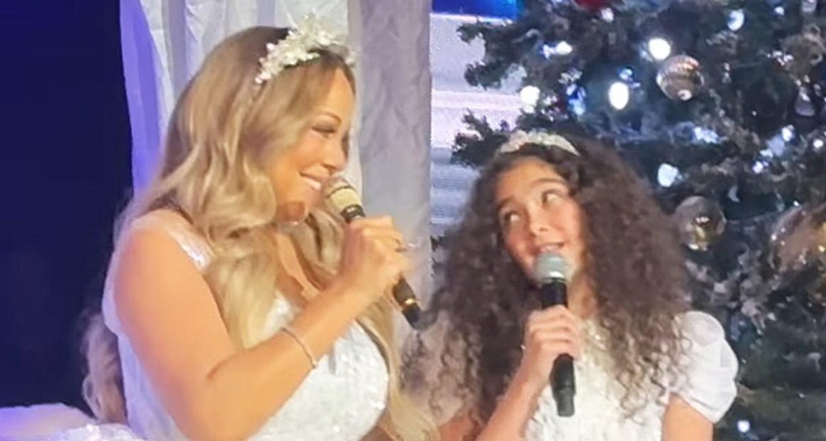 Mariah Carey and her daughter Monroe Cannon join forces for an ...